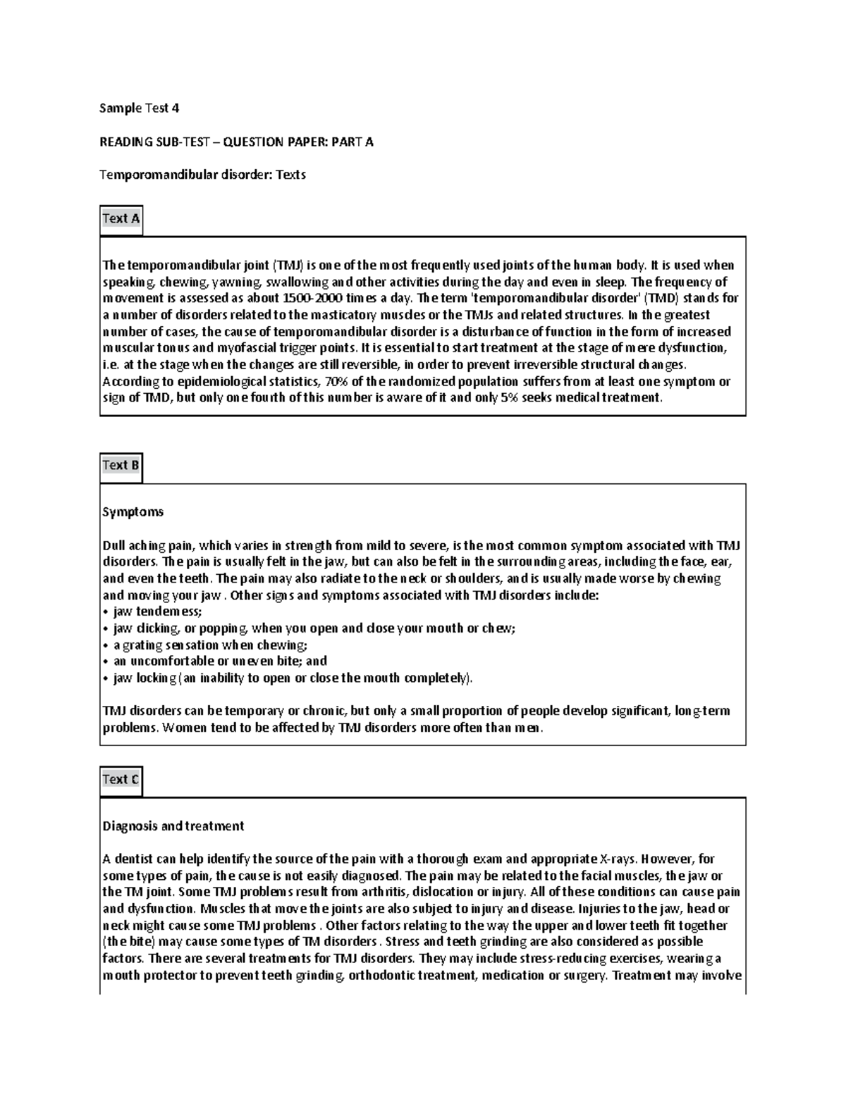 Full Reading Test ABC-9 - Sample Test 4 READING SUB-TEST – QUESTION ...
