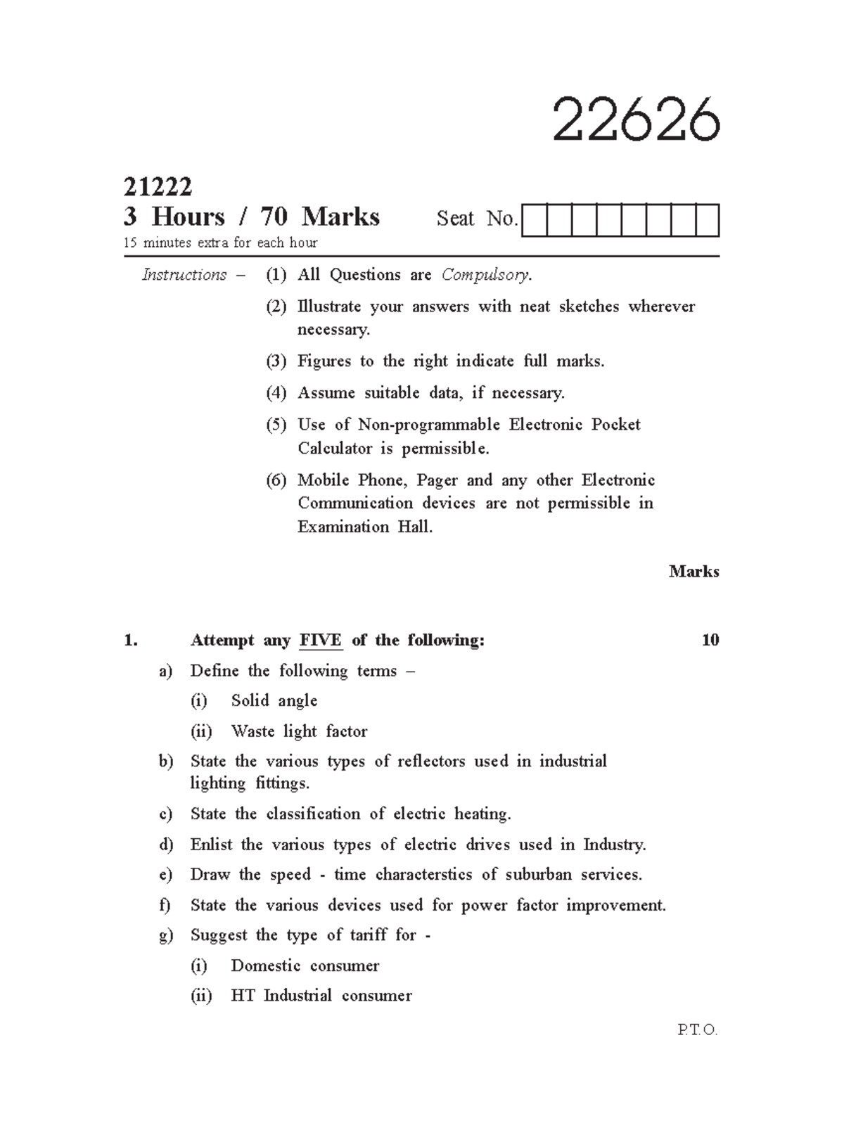 22626 2022 Summer question paper[Msbte study resources] - P.T ...