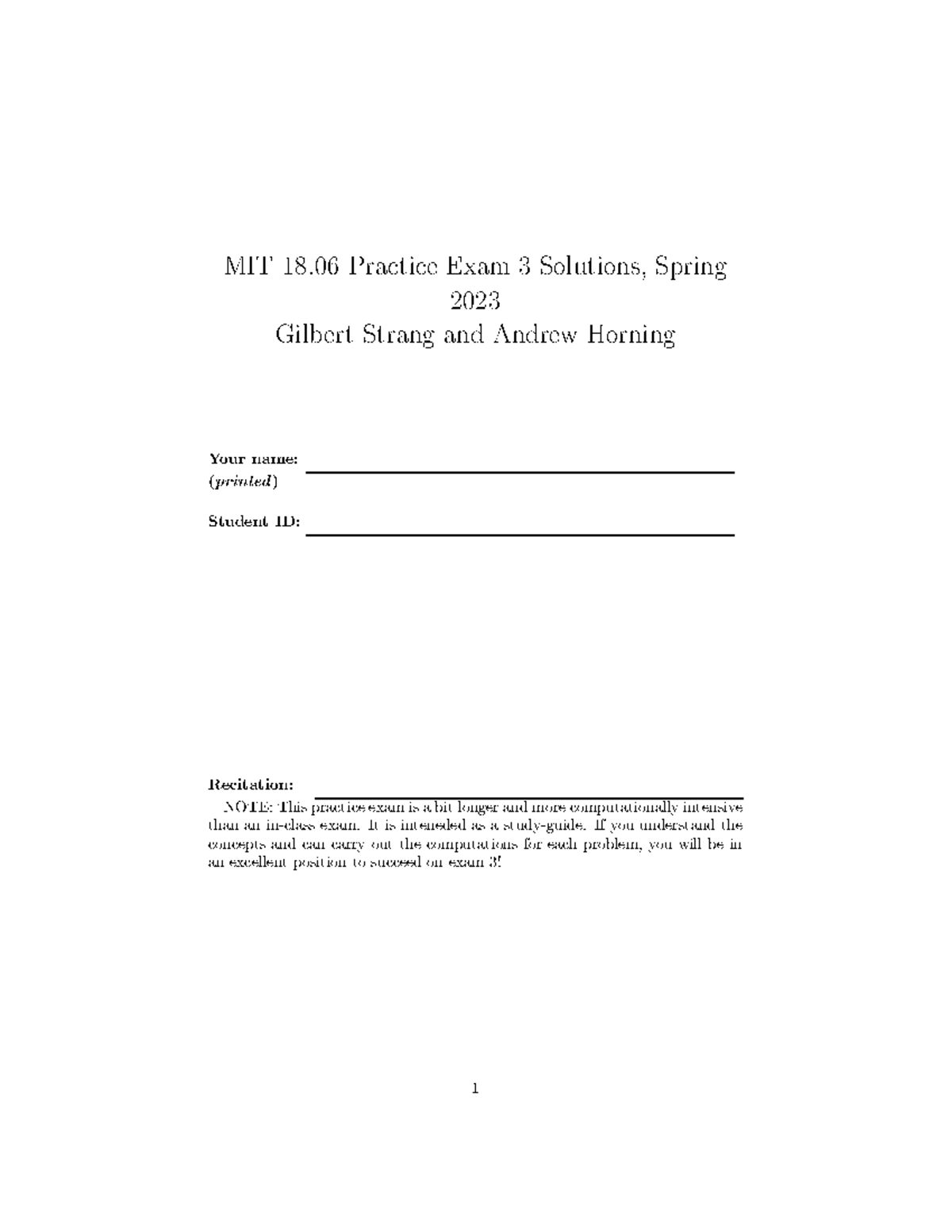 Practice exam3 soln - Practise quiz 3 - Pr t ① ♠ ♦ t ♦♥s ♣r ♥ rt - Studocu