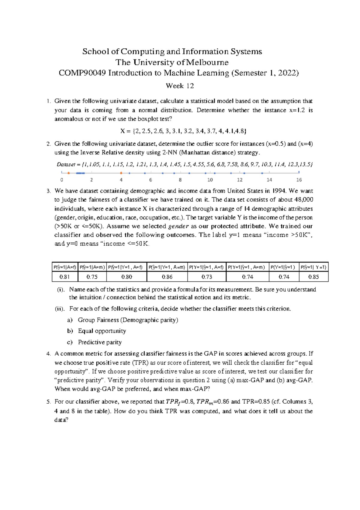 W12-22-s1 - week 12 tutorial intro to machinelearning sem1 2022 ...