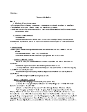 Crimes and media - The note will help in the class - Crime - media ...