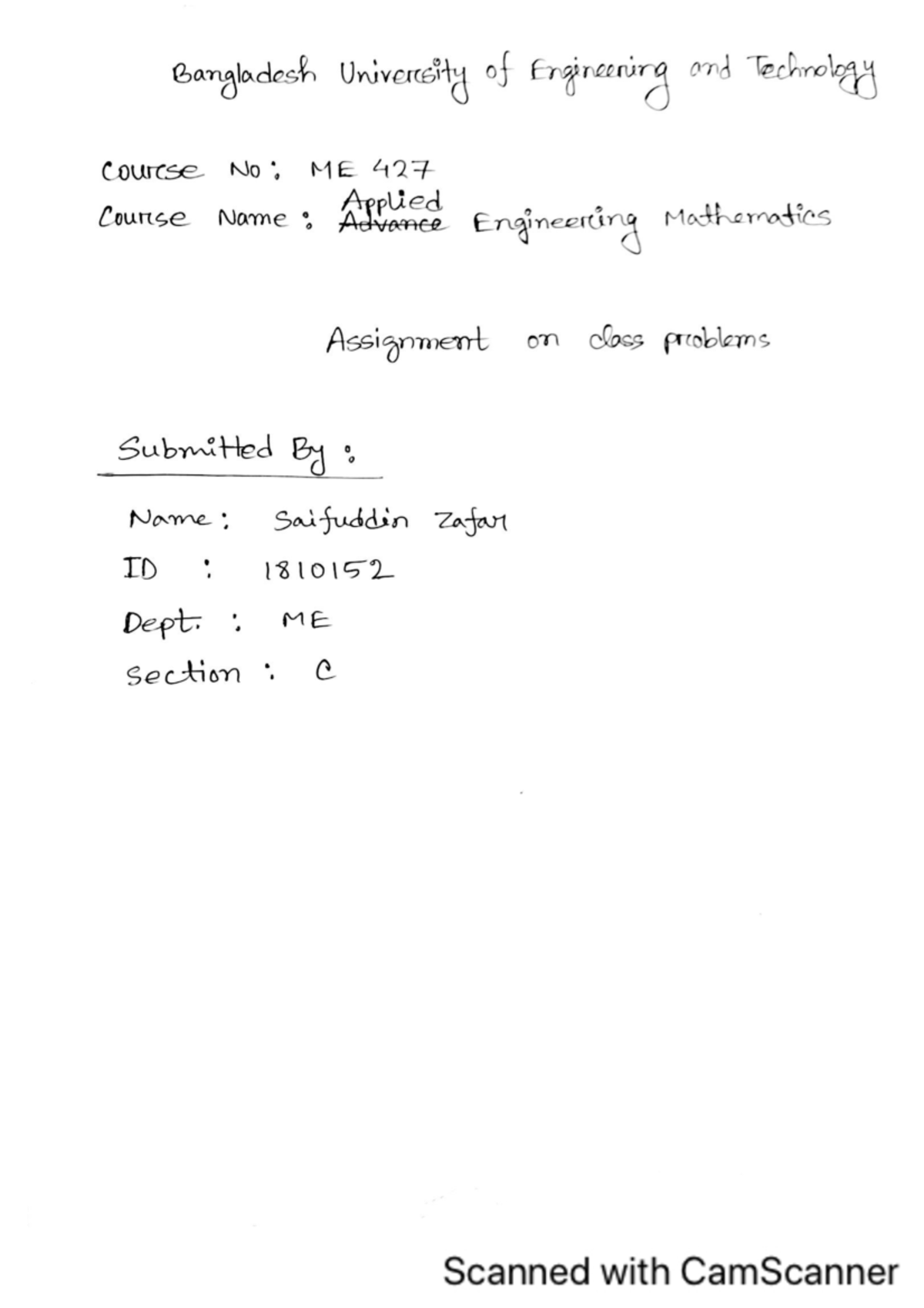 Applied engineering mathematics - Mechanics of Solids - Studocu