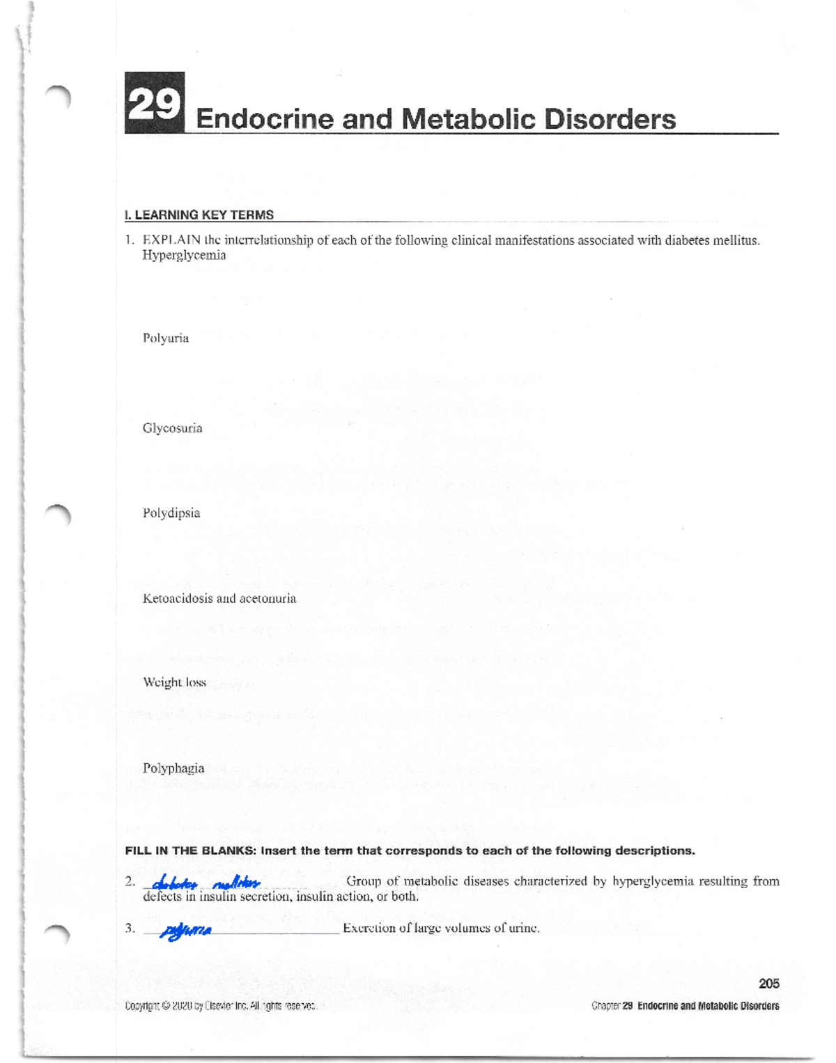 Worksheet chapter 29 - NURS 3850 - Studocu