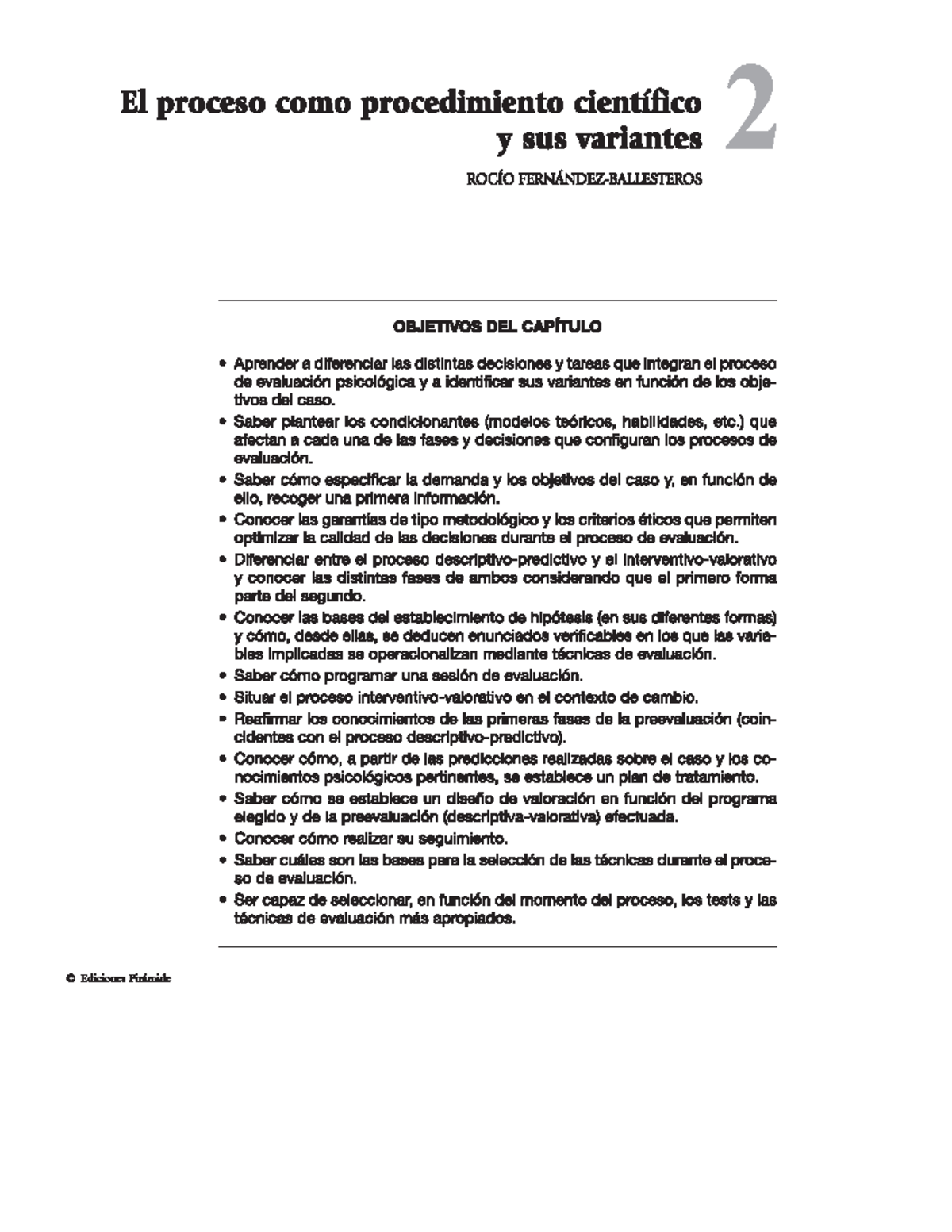 Fernandez Ballesteros CAP 2 - Historia de la Psicología - Studocu