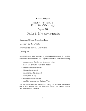 [Solved] Consider the following production functions a 05 marks QKL 075K - Econometrics II - Studocu