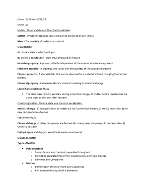 Chem 111 Ch 11 States of Matter; Liquids and Solids - 10/15/17 Chem 111 ...