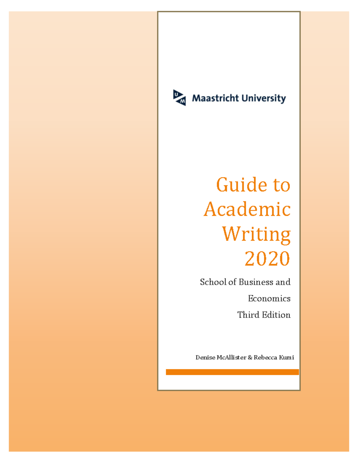SBE Guide to Academic Writing 2020 - Guide to Academic Writing 2020 ...
