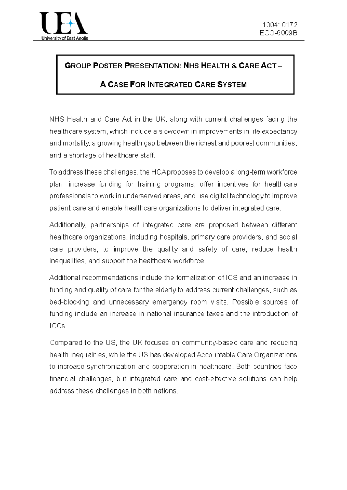 Summary Group Poster Presentation - 100410172 ECO-6009B GROUP POSTER ...