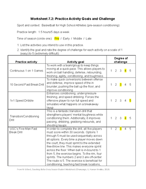 A3 Fundamentals of Coaching - Worksheet 3: SMART Goal Setting 1. List ...