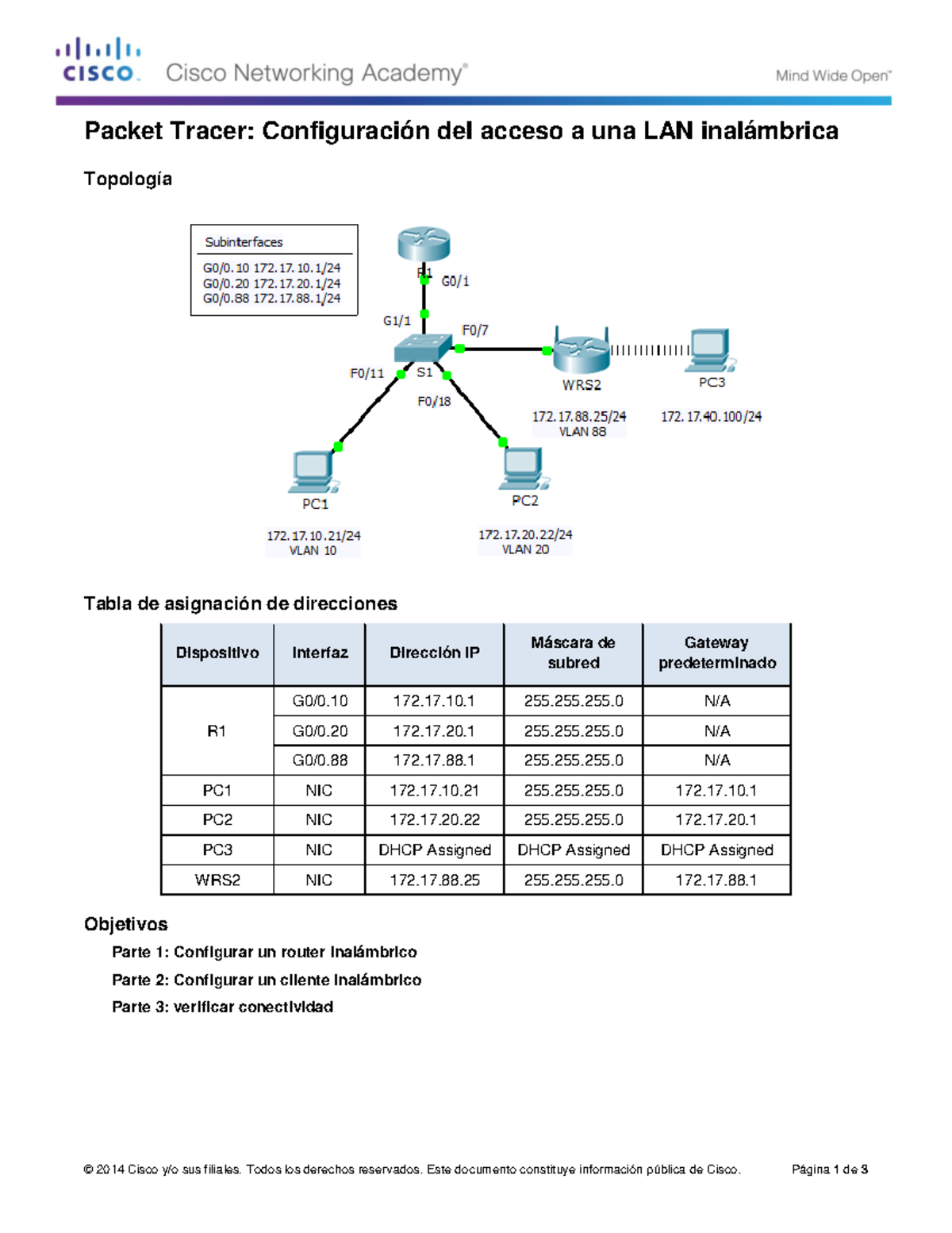 Configuracion DE Router Inalambrico 2 - © 2014 Cisco y/o sus filiales ...
