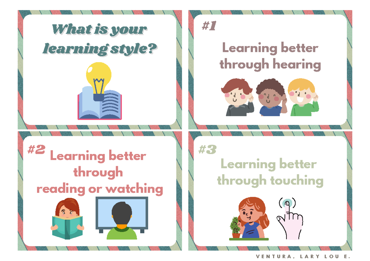 Task cards - Teaching Principles - What is yourWhat is your learning ...
