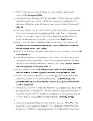 Health Insurance Quiz - You can use this for notes. - Which would be ...