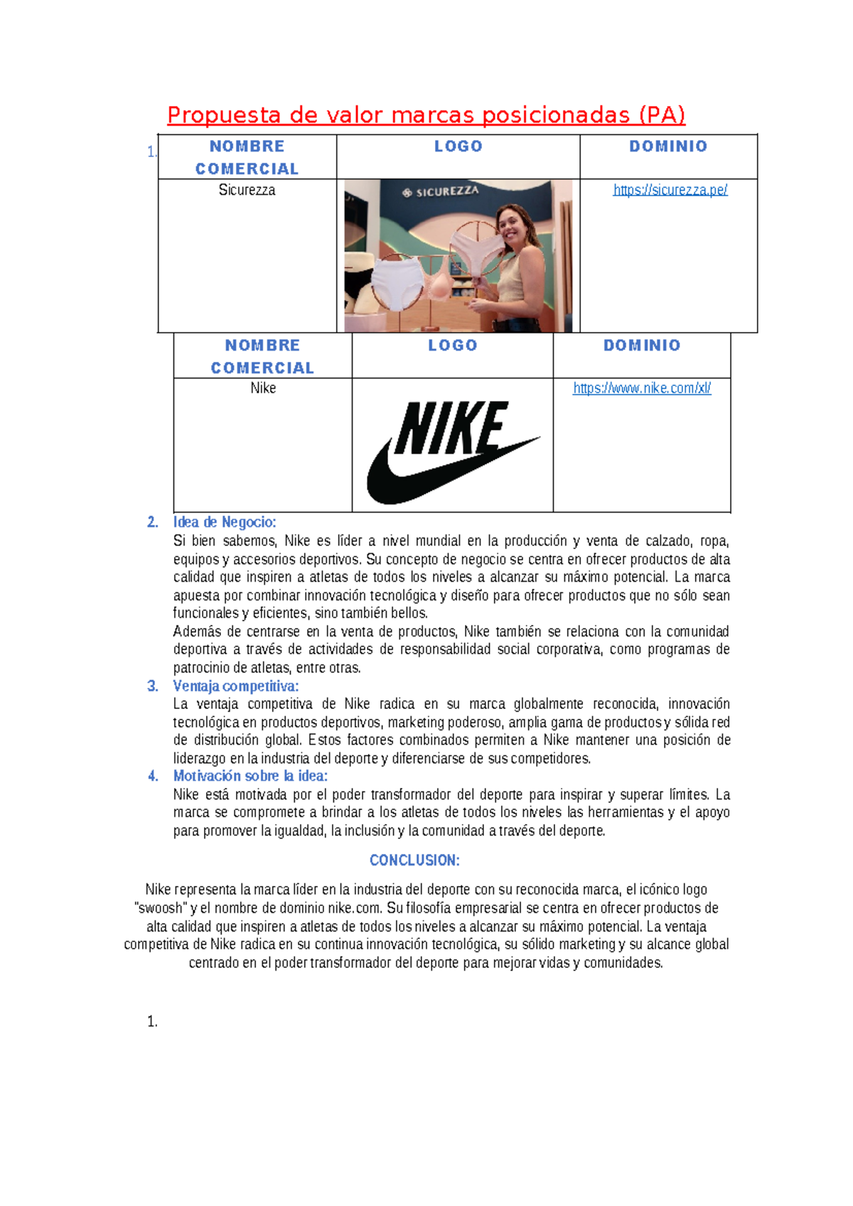 Semana 02-Propuesta de valor marcas posicionadas (PA) - Propuesta de ...