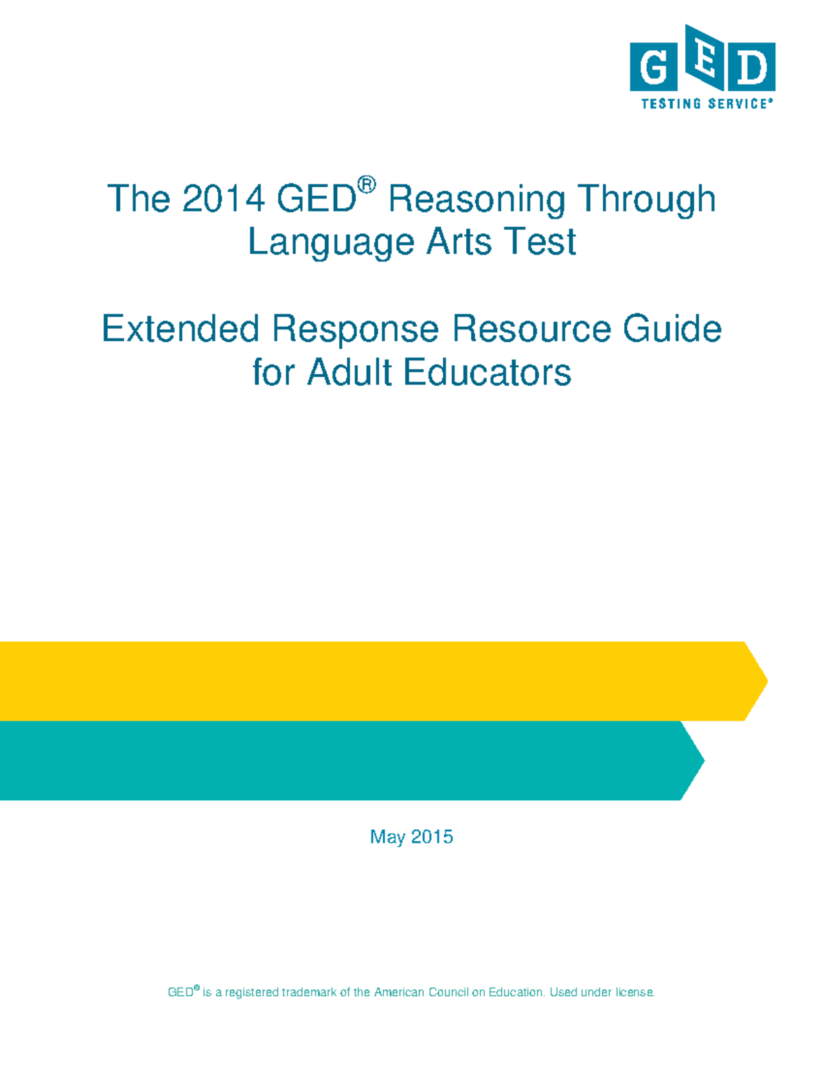 Extended response resource guide - GED® is a registered trademark of ...