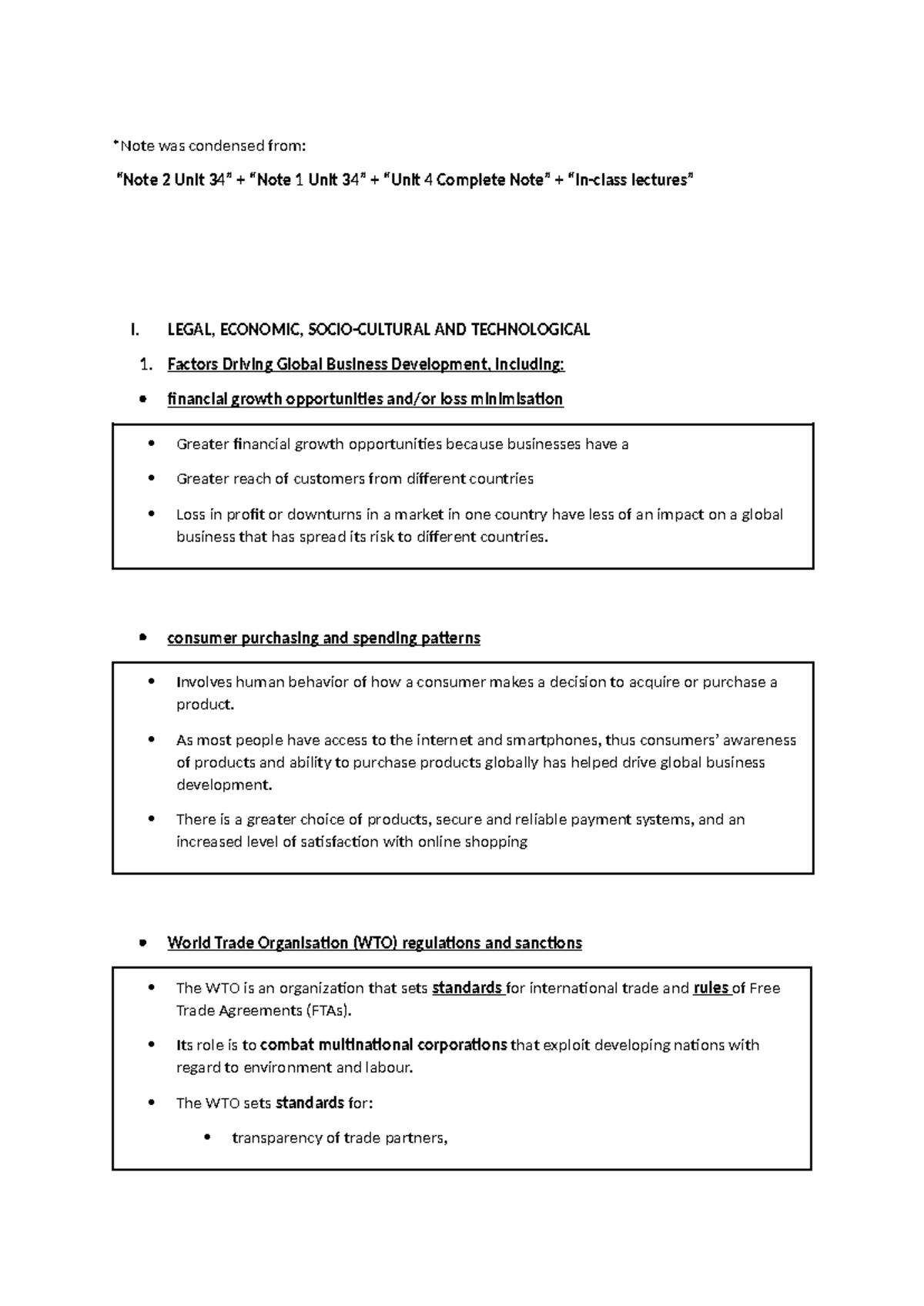BME Condensed form - *Note was condensed from: “Note 2 Unit 34” + “Note ...