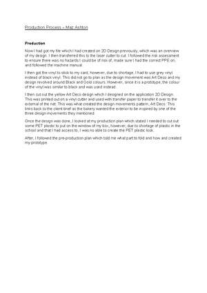 YEAR 10 GCSE DT NEA Exemplar - GCSE DESIGN AND TECHNOLOGY (8552) NEA ...