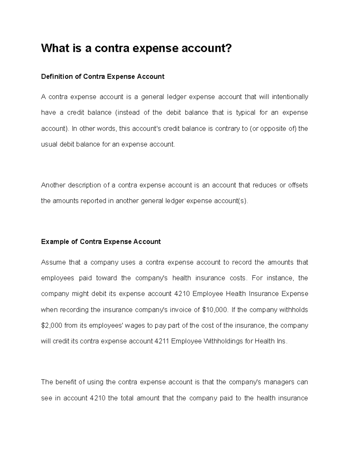 What is a contra expense account - What is a contra expense account ...