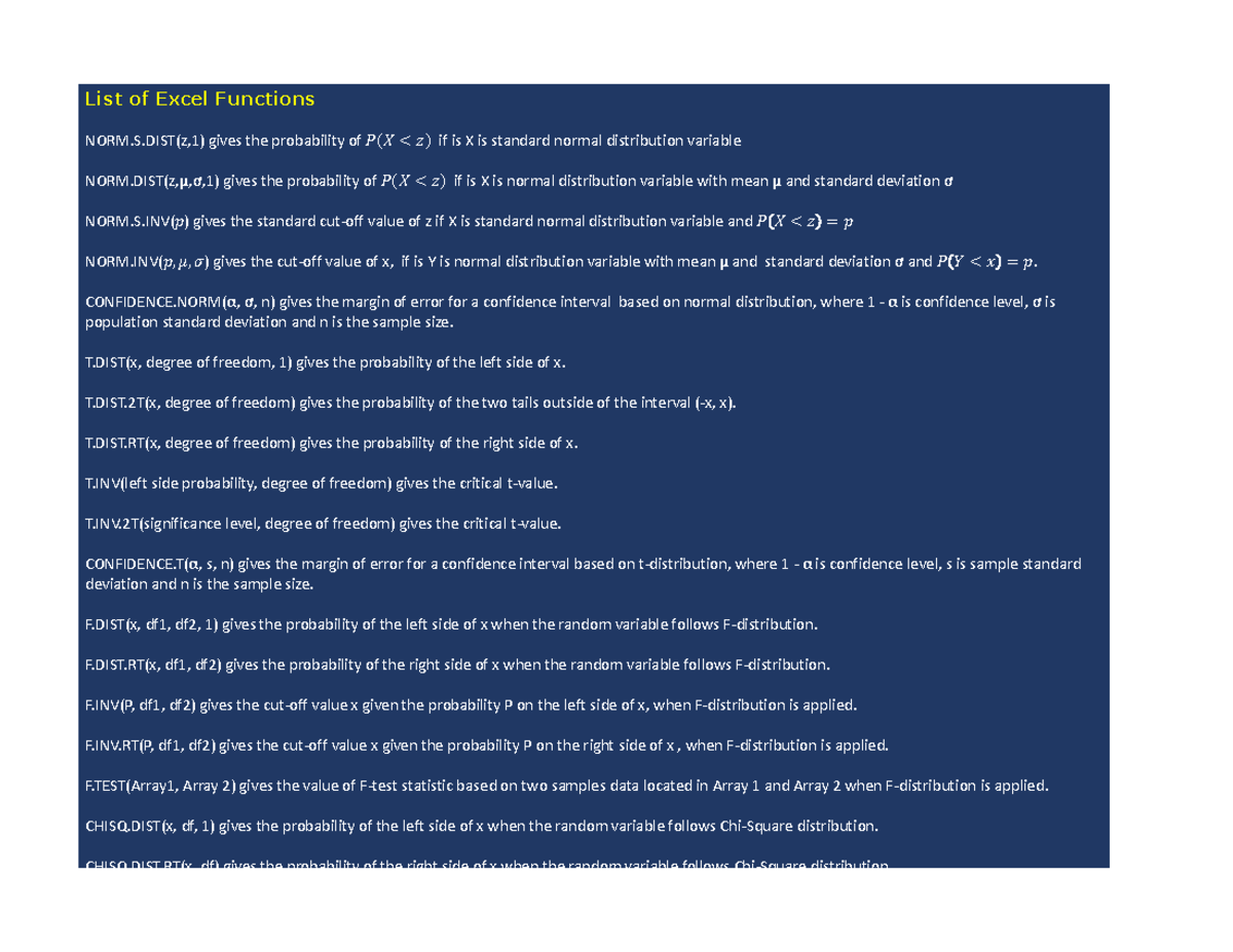 Excel Formula Tab List Of Excel Functions NORM S z 1 Gives The excel-formula-tab-list-of-excel-functions-norm-s-z-1-gives-the