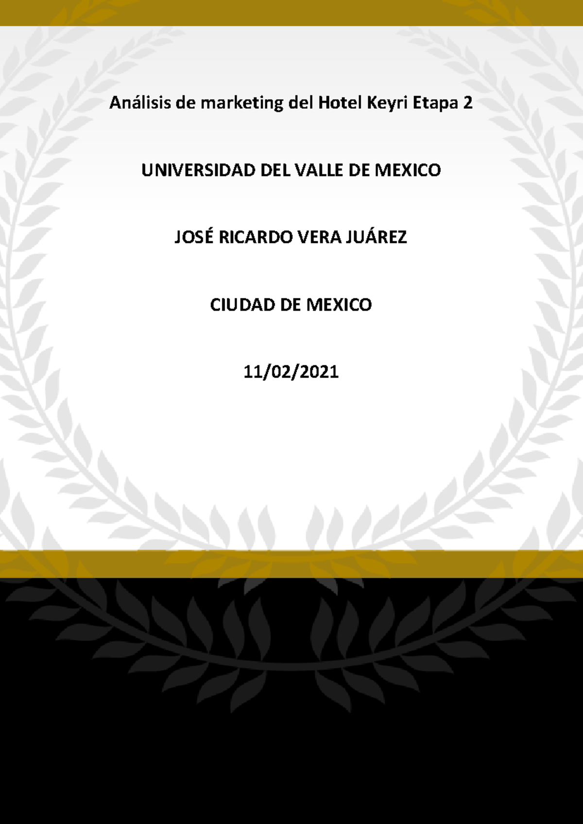 A11 Analisis de marketing - Análisis de marketing del Hotel Keyri Etapa ...