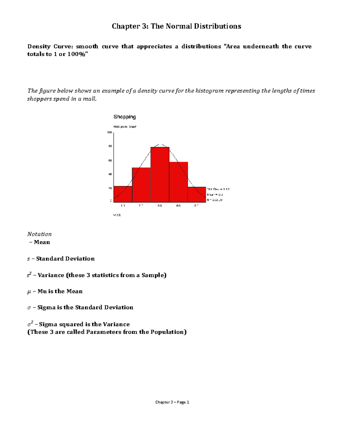 Ch3 The Normal Distributions - Chapter 3: The Normal Distributions ...
