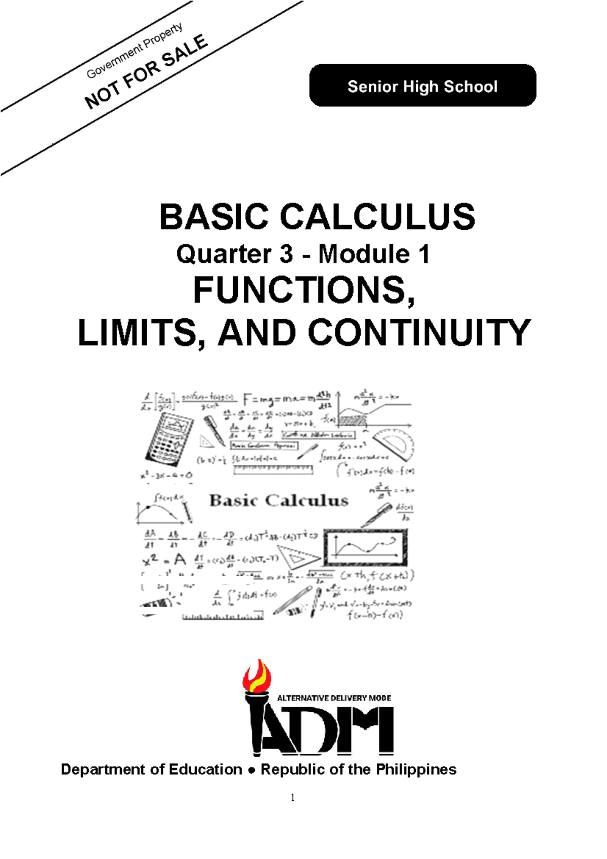 Basic Calculus G11 Q3Mod1 Functions, Limits,AND Continuity - NOT BASIC CALCULUS Quarter 3 ...