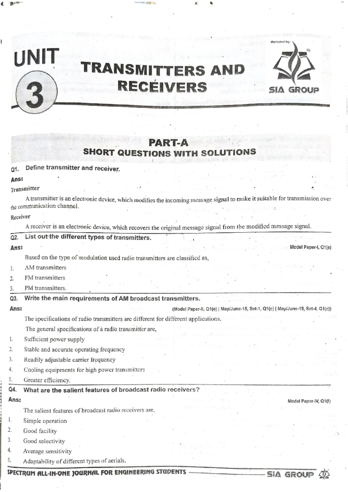 Adc unit 3 - this material will help you in brief - electronics and ...
