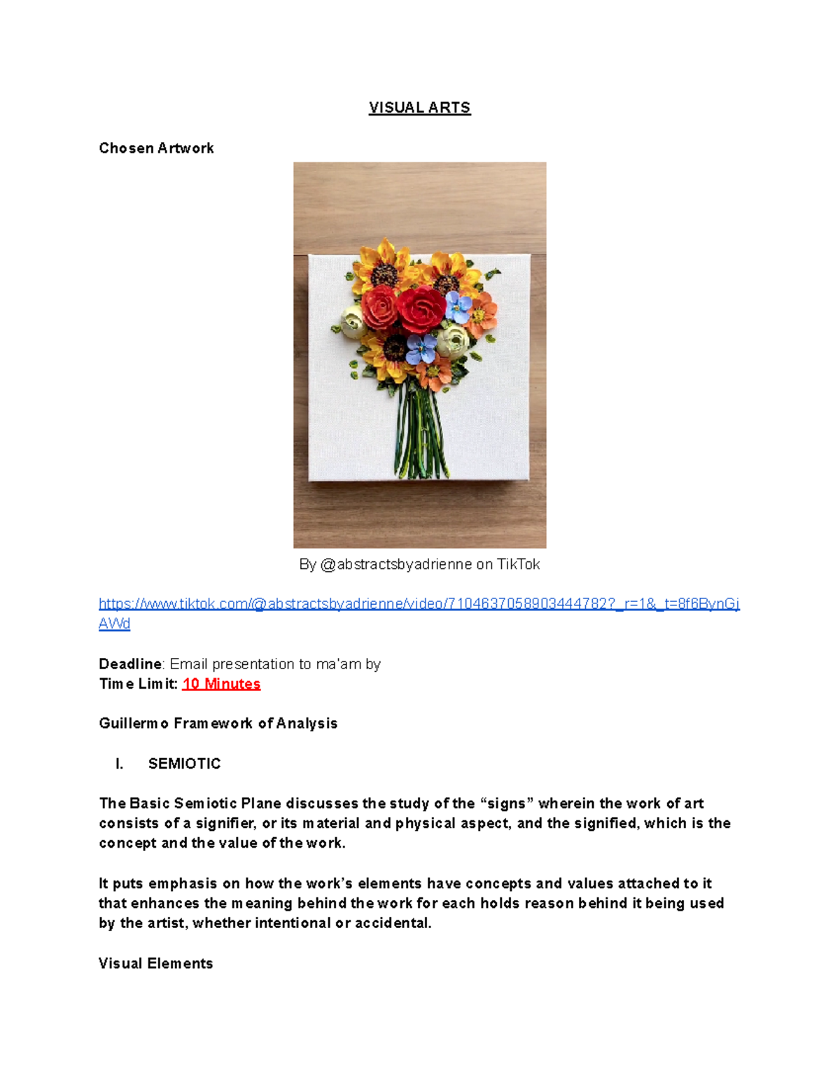 Art Ap Visual Arts Analysis - VISUAL ARTS Chosen Artwork By ...