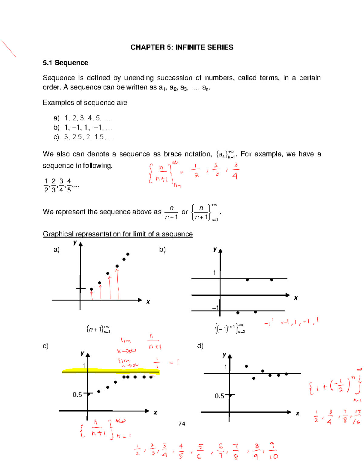 MAT233 Chapter 5 (Infinite Series) - CHAPTER 5: INFINITE SERIES 5 ...