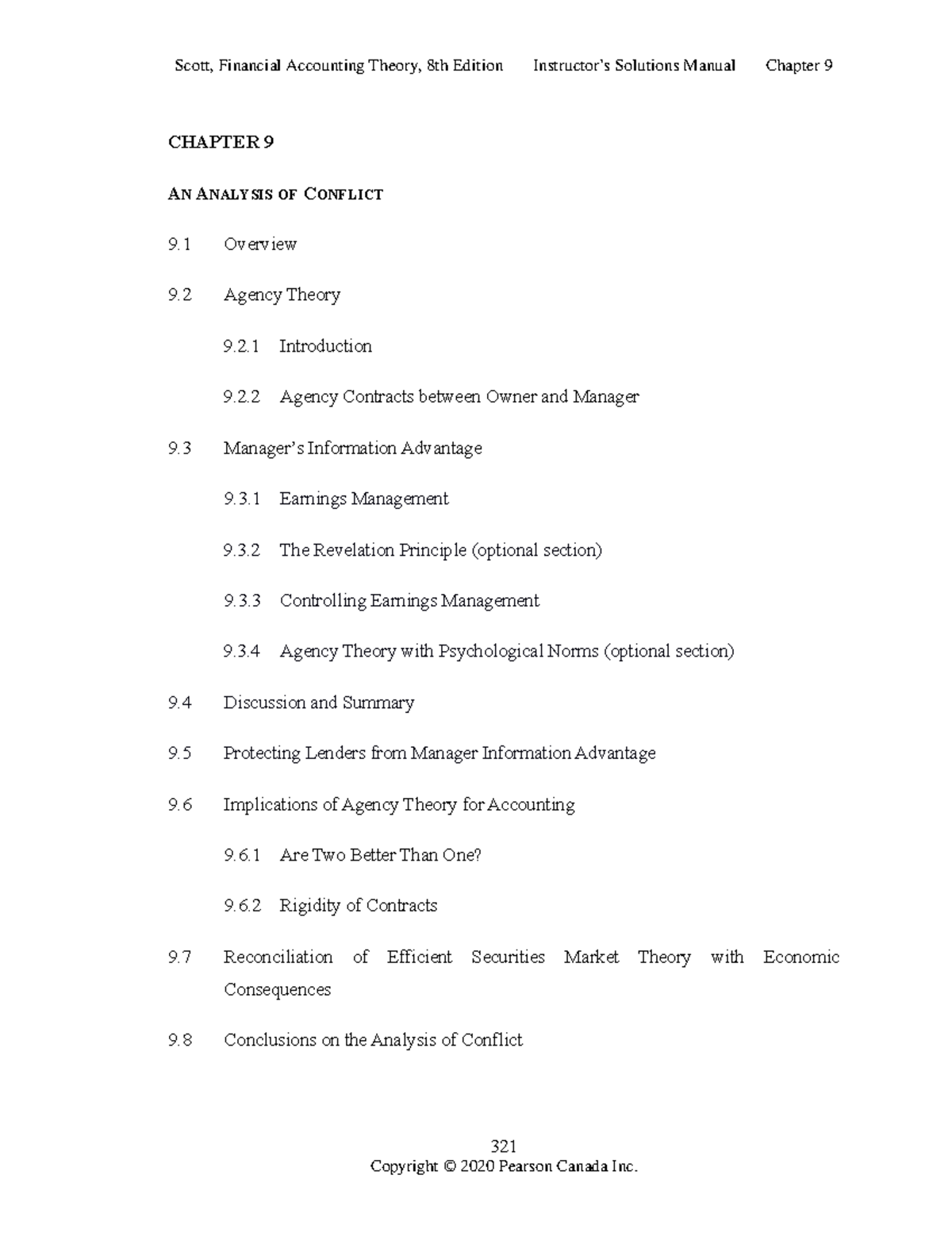 Scott 8e ism ch9 - Textbook answers - CHAPTER 9 AN ANALYSIS OF CONFLICT ...