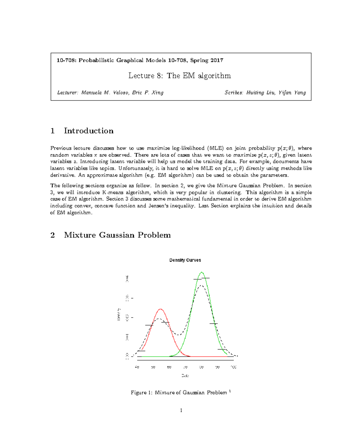 10708-scribe-lecture 8 - 10-708: Probabilistic Graphical Models 10-708 ...