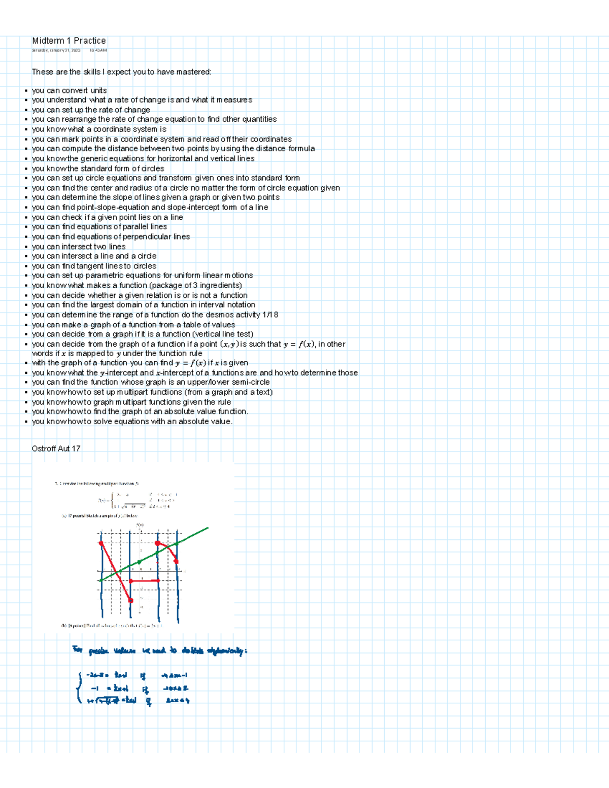 120 winter 23 midterm I practice problems key - These are the skills I ...