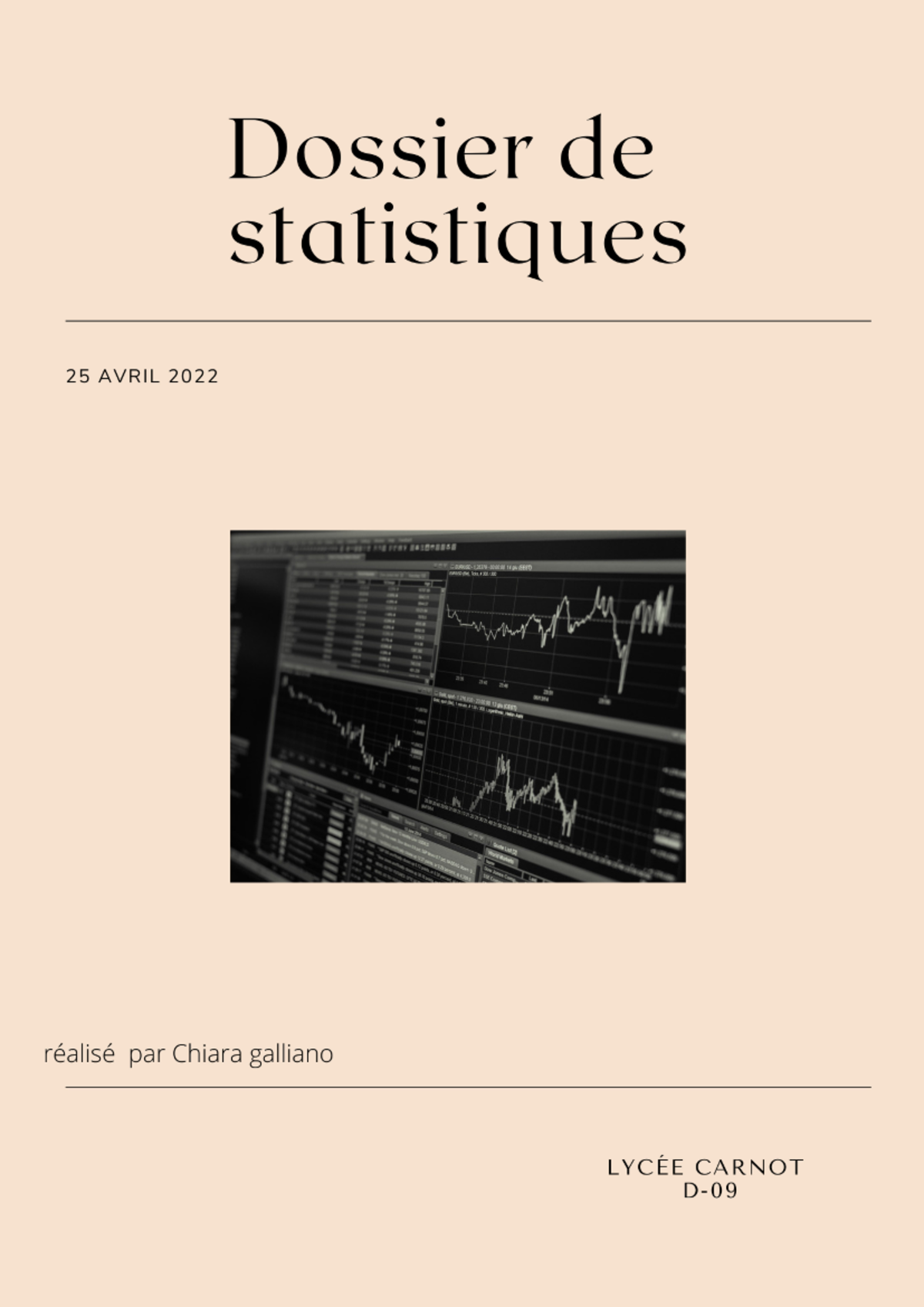 Dossier stats - introduction Le sondage porte sur le m ode de vie de la ...