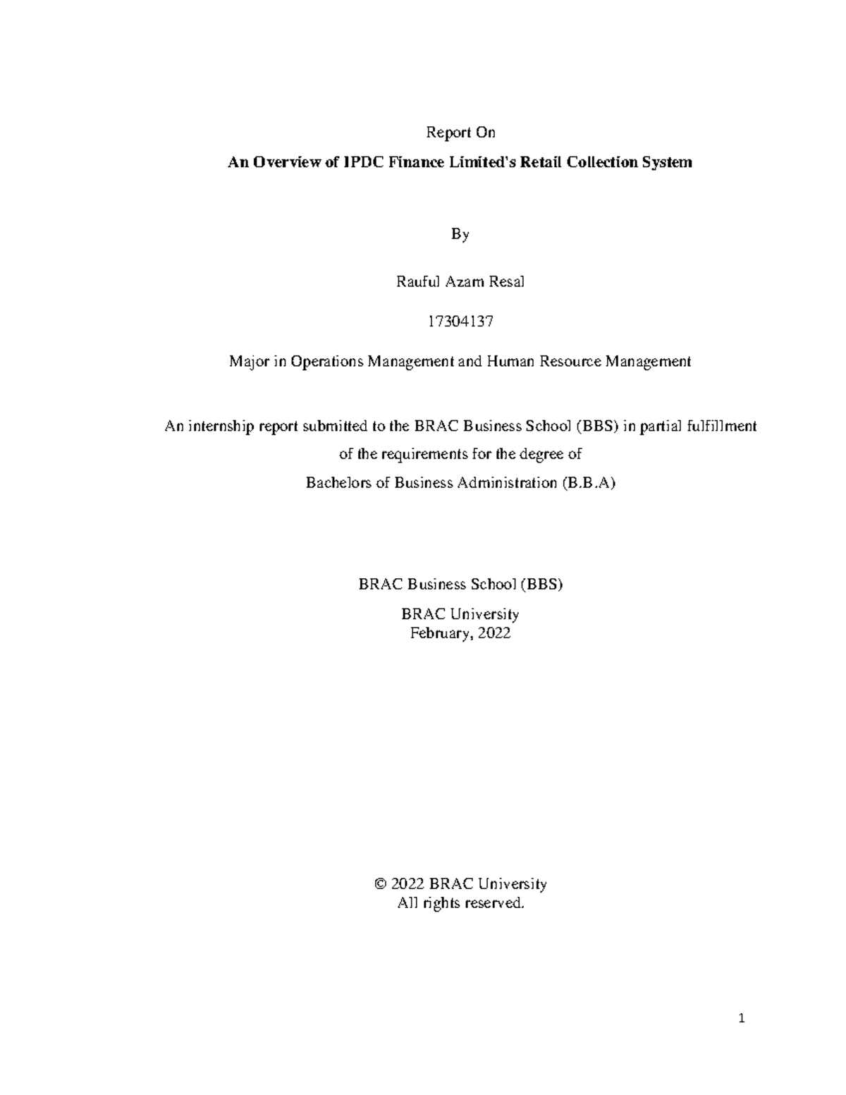 An Overview of IPDC Finance Limited's Retail Collection System ...