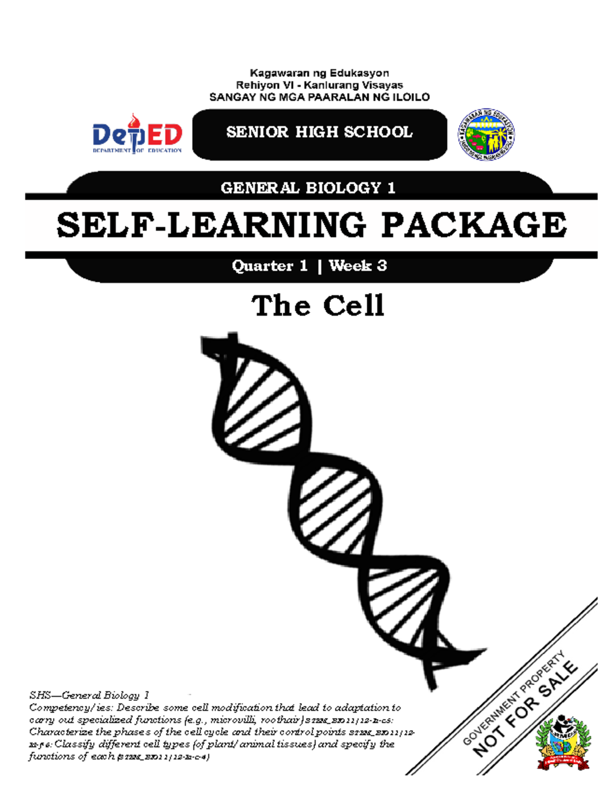 STEM- Genbio 1-Q1W3 - Module - ####### SENIOR HIGH SCHOOL ...