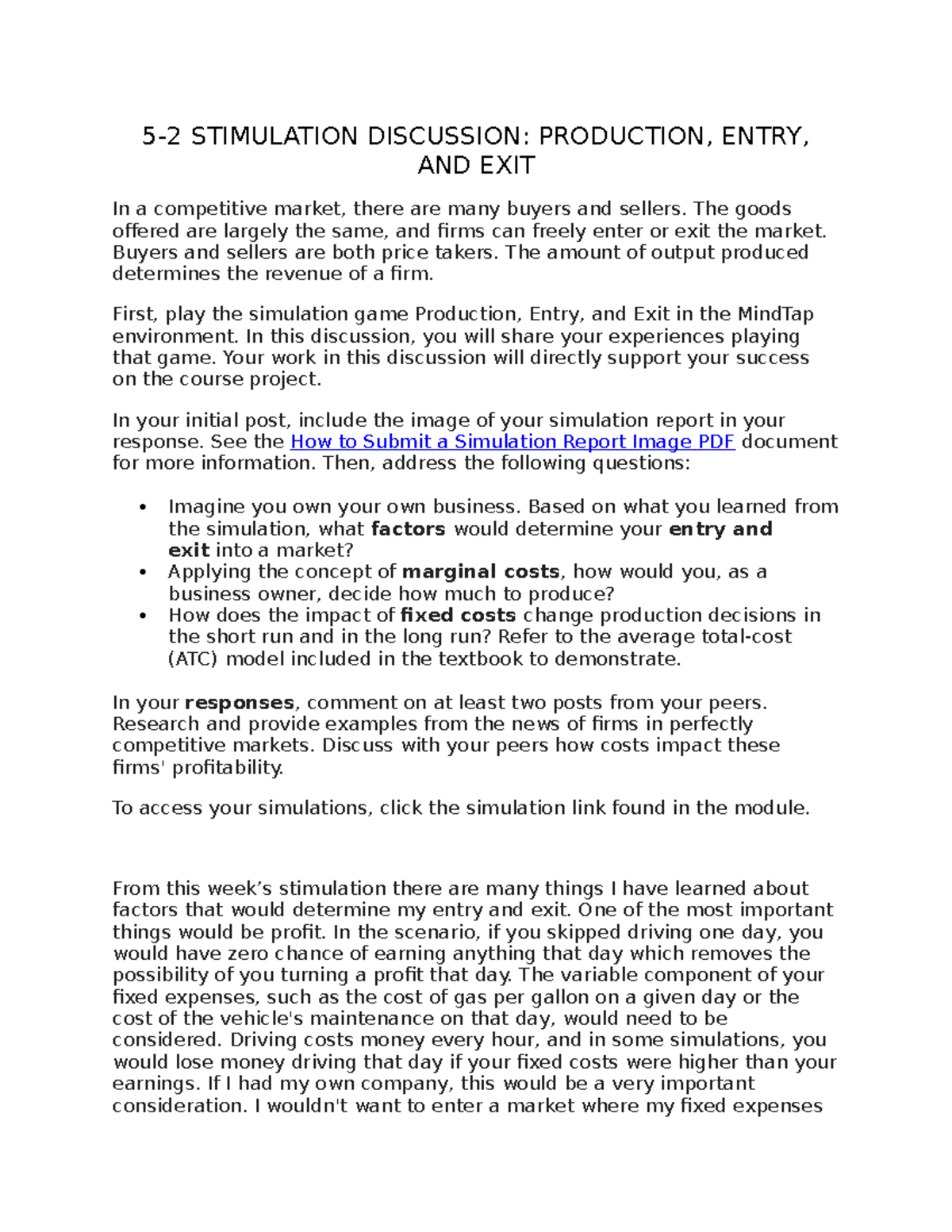 5-2 Stimulation Production, Entry, AND EXIT - 5-2 STIMULATION ...