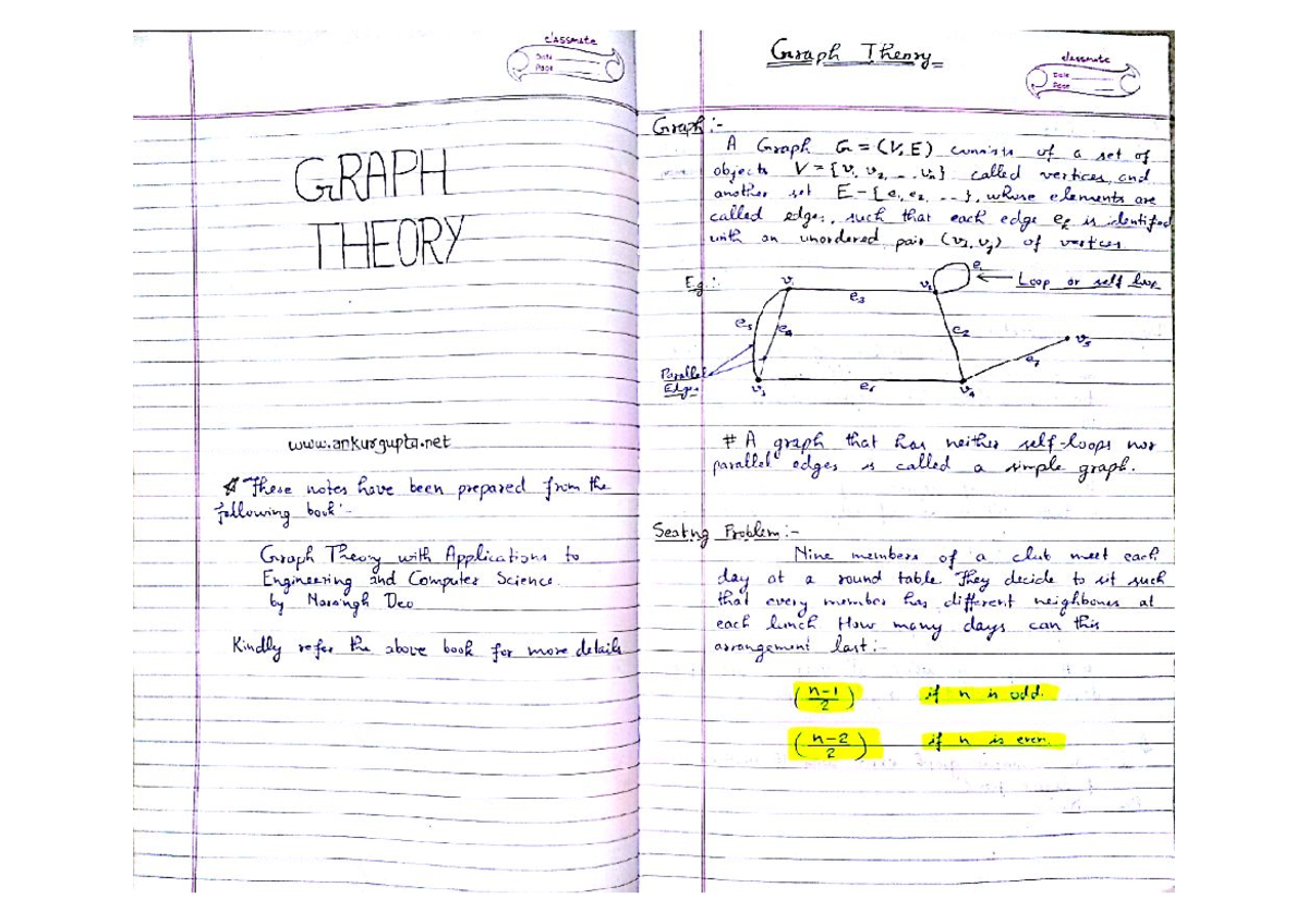 Graph Theory - graph theory - Studocu