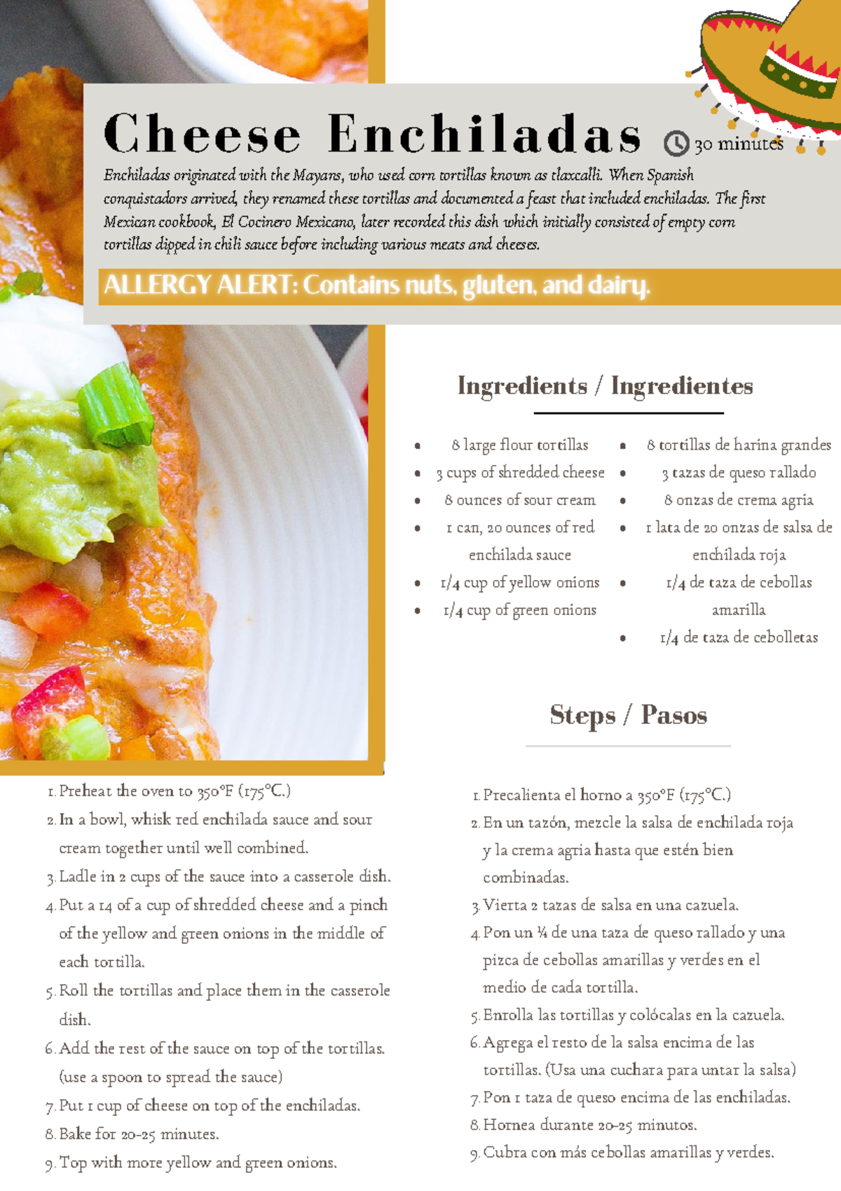 Mexico flyer - skibidi - Cheese Enchiladas 30 minutes Enchiladas ...