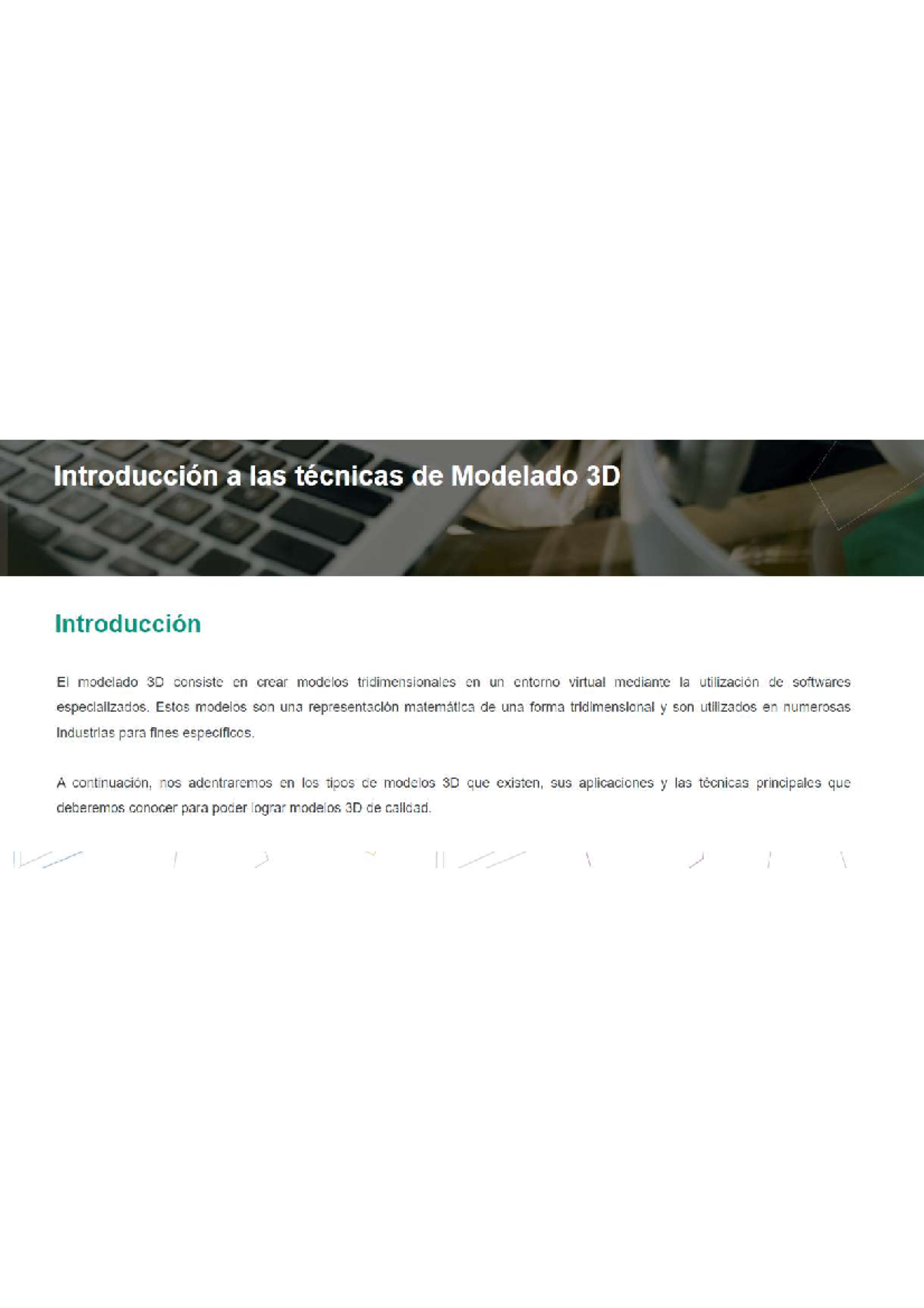 Introduccion Modelado 3d - Studocu