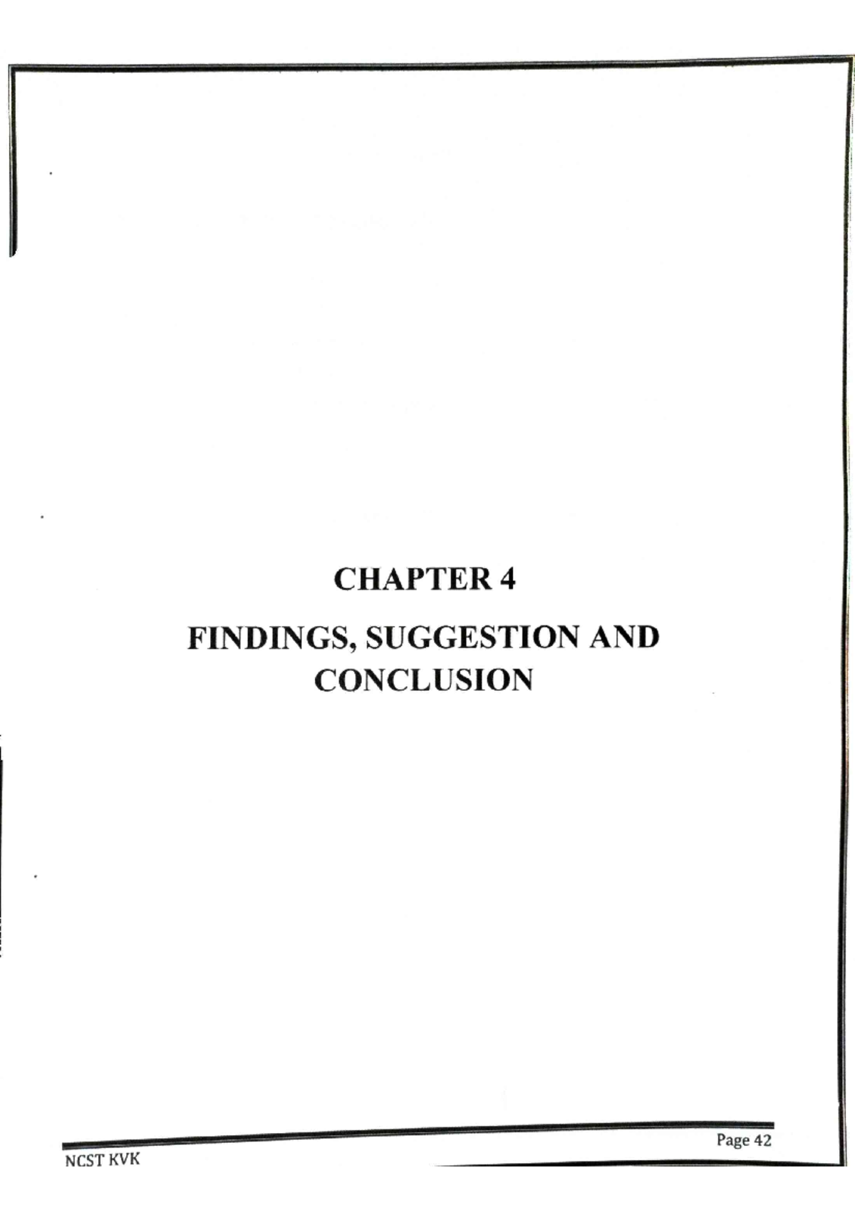 Chapter 4 Findings Suggestions and Conclusion - Bachelor of business ...