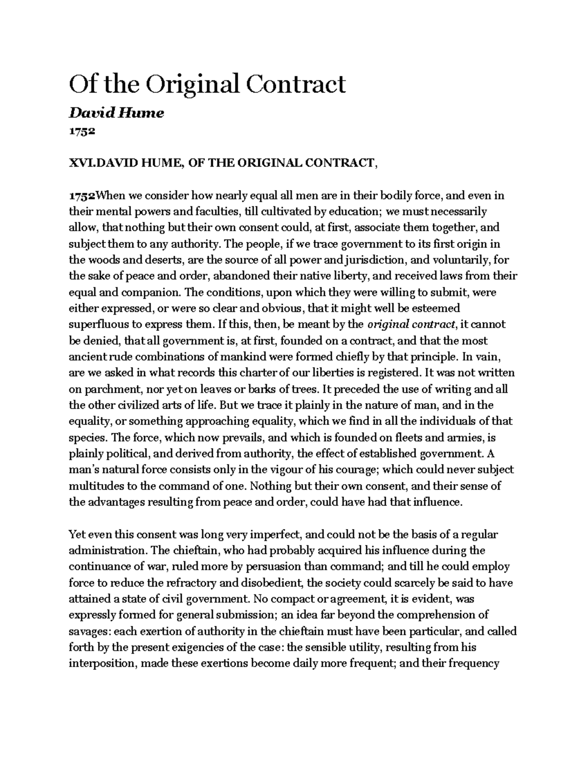 David-Hume-Of-the-Original-Contract-1kif9ud - Of the Original Contract ...