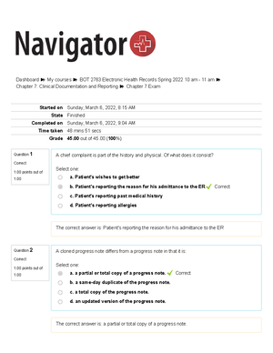 EHR Chapter 10 Check Your Understanding Study Guide - Question 1 ...