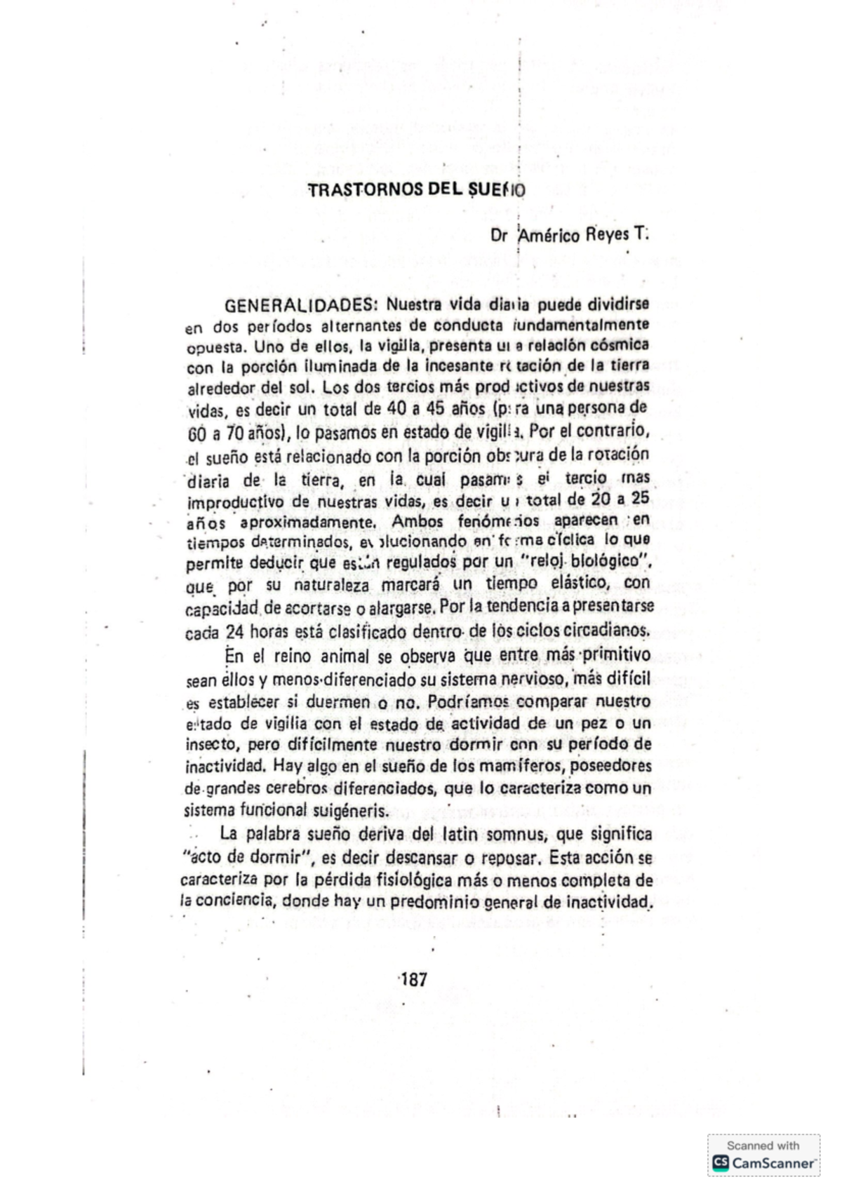 IntroduccióN A LA PsicopatologíA 2 - TRASTORNOS DEL SUENO Dr Américo ...