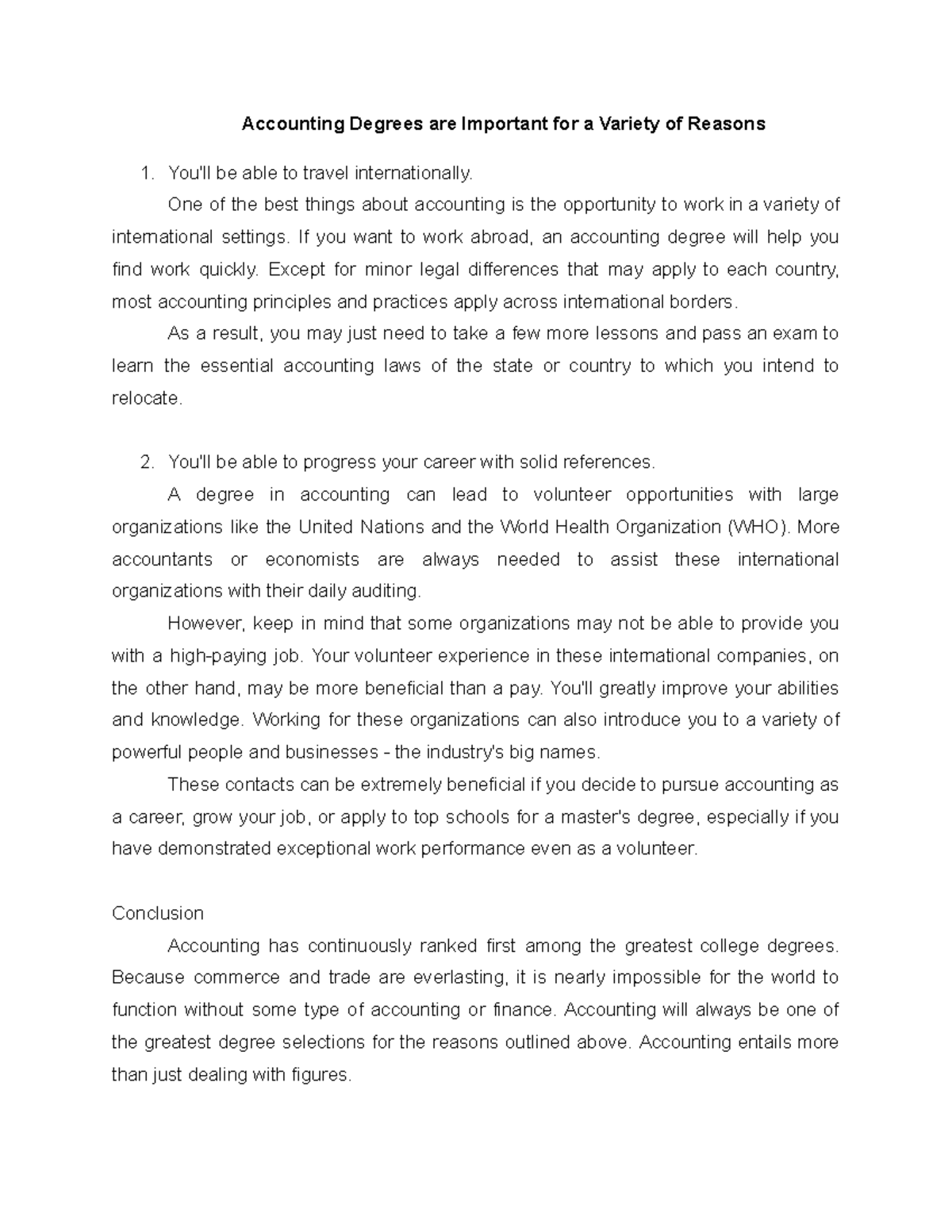 Accounting Degrees are Important for a Variety of Reasons - One of the ...