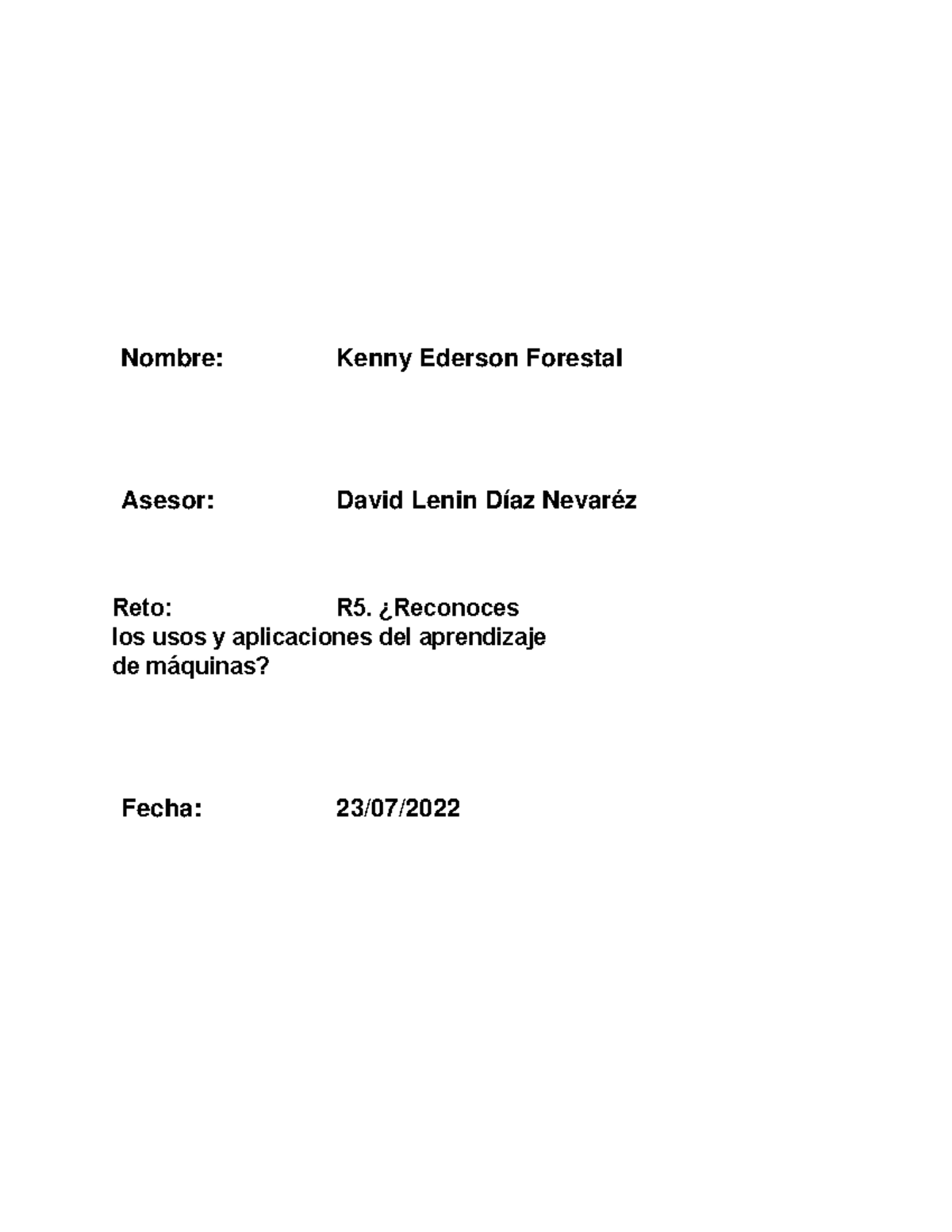 Forestal Kenny Ederson R5 U2 - Nombre: Kenny Ederson Forestal Asesor ...