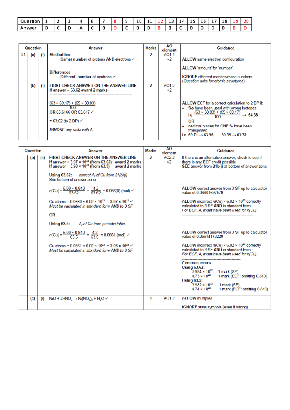 Paper 4 MS - Question 1 2 3 4 6 7 8 9 10 11 12 13 14 15 16 17 18 19 20 ...