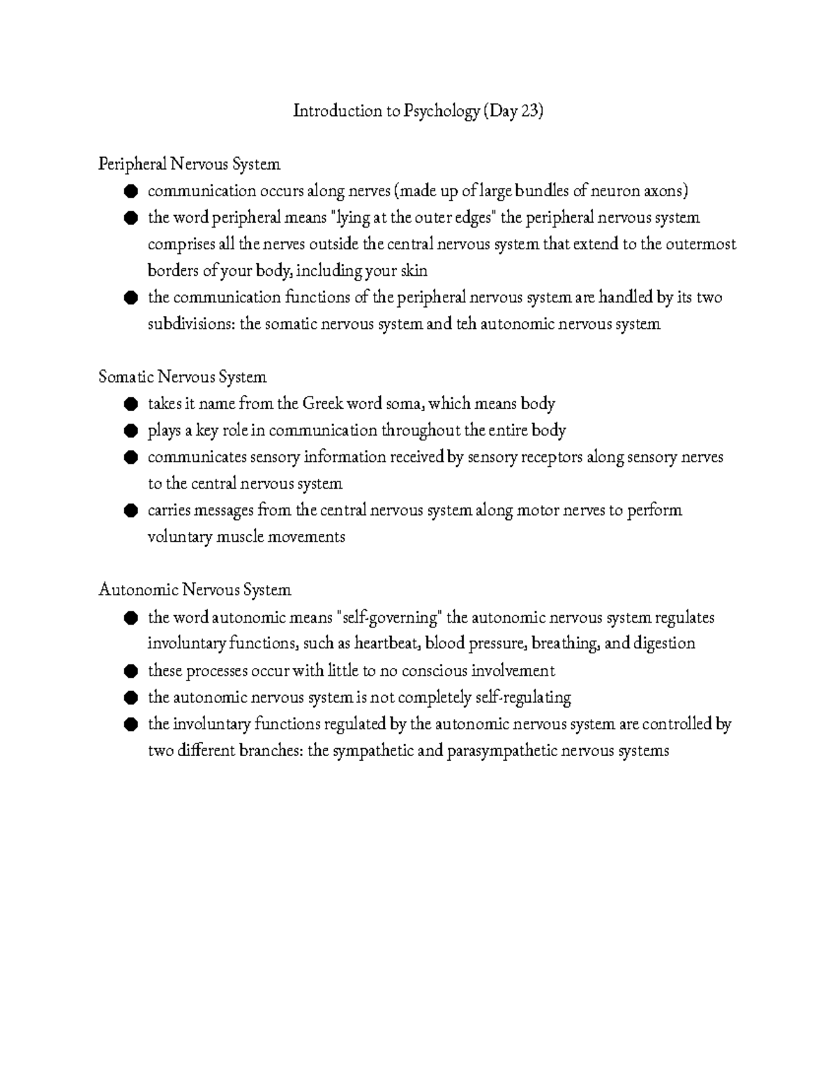 Introduction to Psychology (Day 23) - Studocu