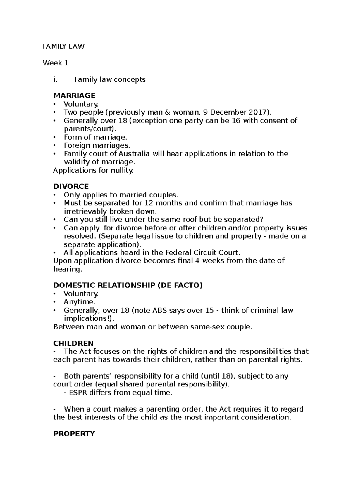 Family Law Concepts Marriage Divorce Children Property Statistics ...
