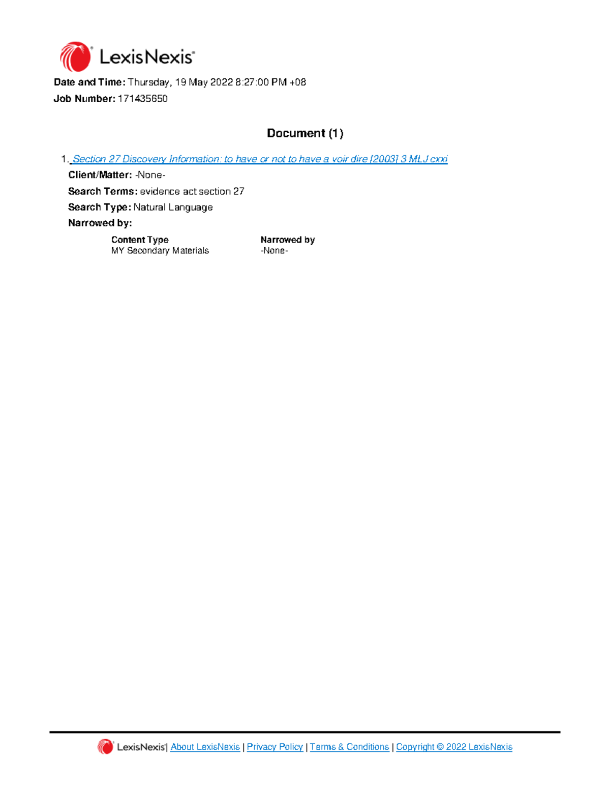 Section 27 Discovery Information to have or not to hav - | About ...
