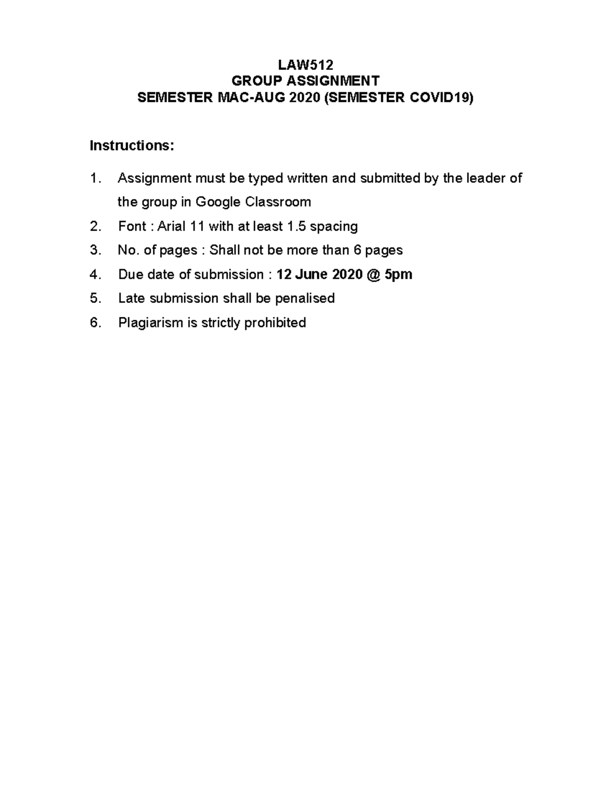 Conveyancing Assessment 1 - LAW GROUP ASSIGNMENT SEMESTER MAC-AUG 2020 ...