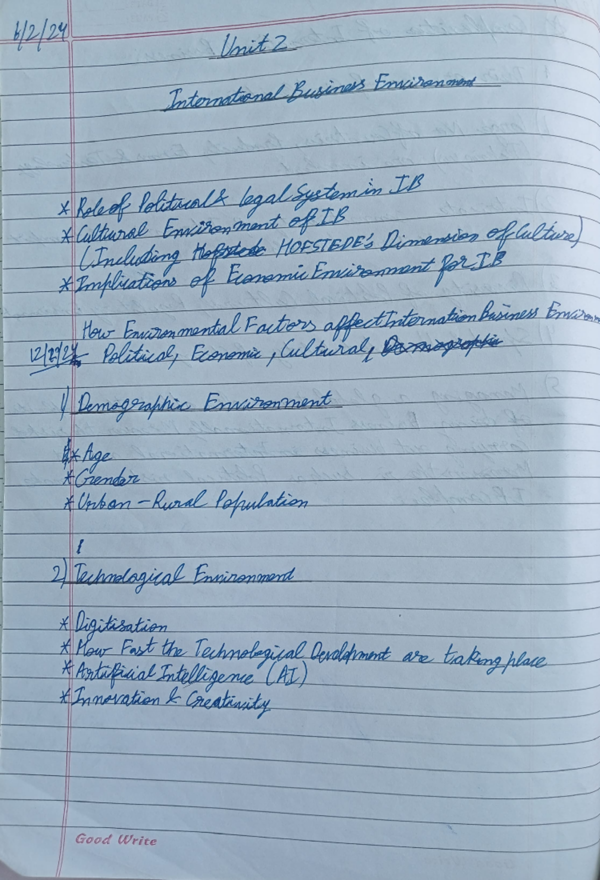 IB UNIT 1 &2 - Studocu